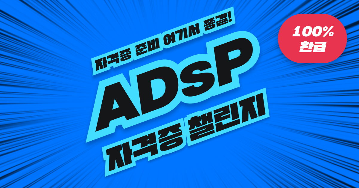 ADsP 자격증 챌린지