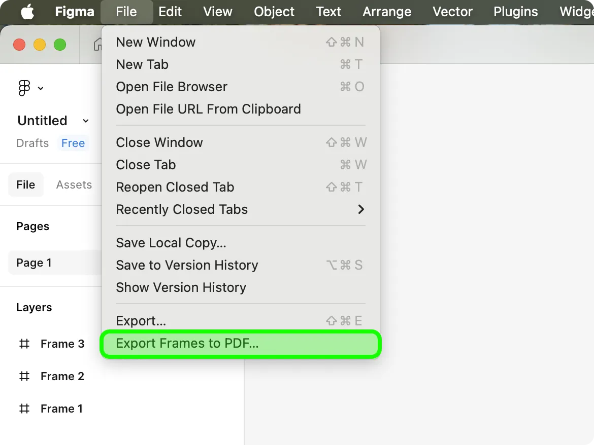 How to Download the Figma File as a PDF
