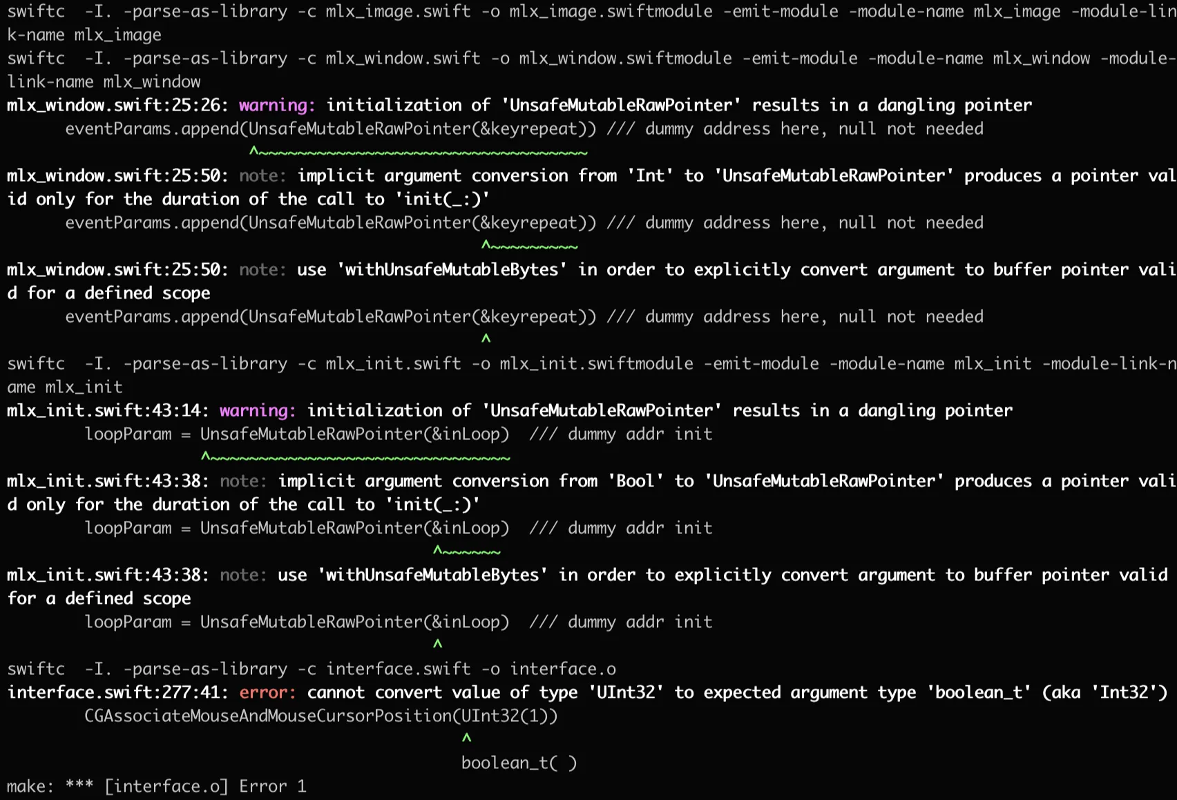 M1칩에서 mlx 실행하기